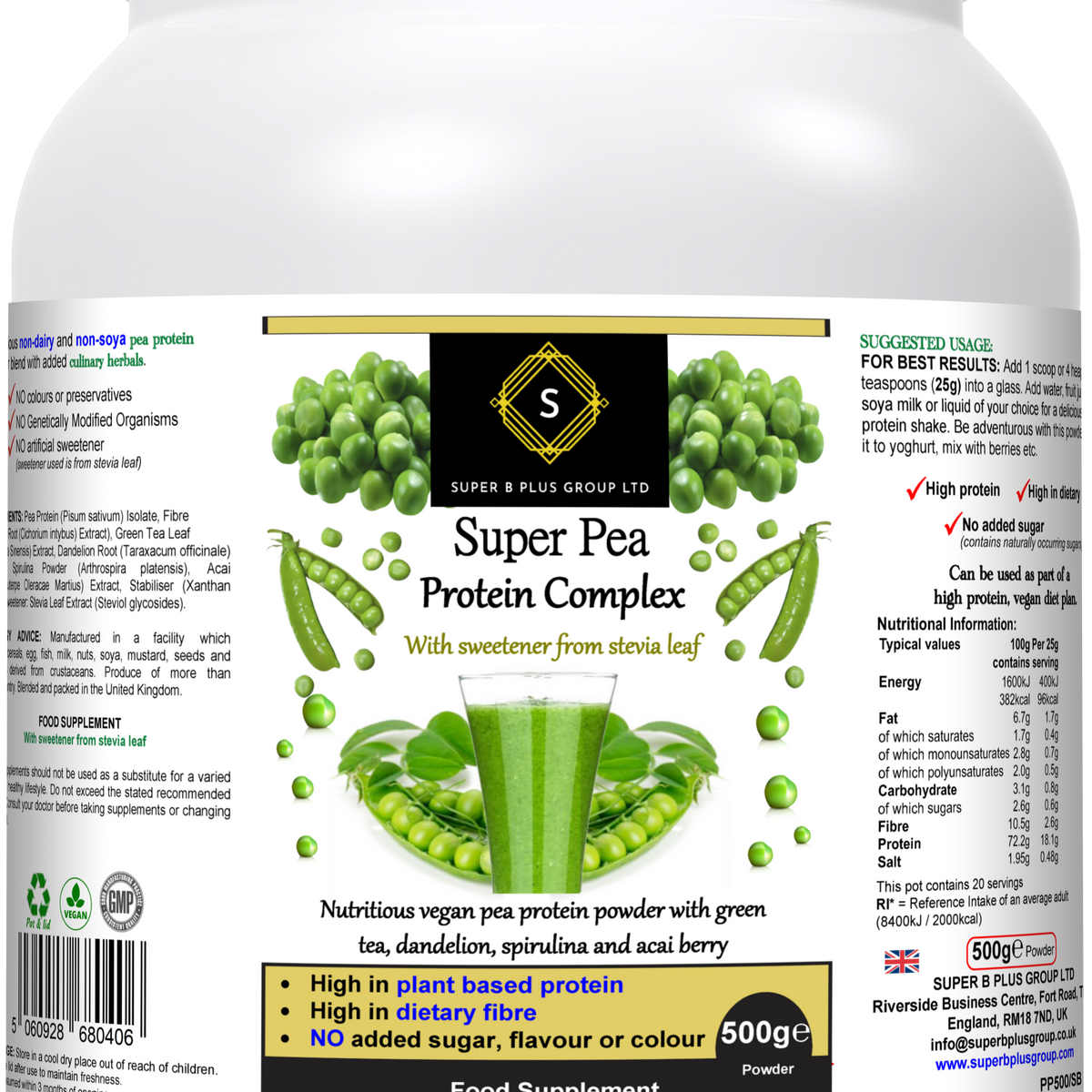Super Pea Protein Complex – Stay Calm Keep Happy